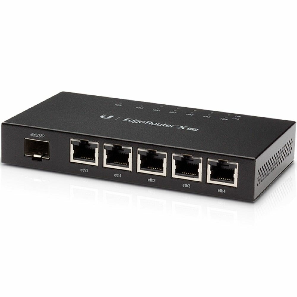 Ubiquiti Сетевое оборудование ER - X - SFP Маршрутизатор 5x Ethernet, 1x SFP, раздача PoE