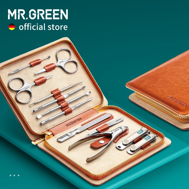 MR.GREEN маникюрный набор 12 в 1 из нержавеющей стали