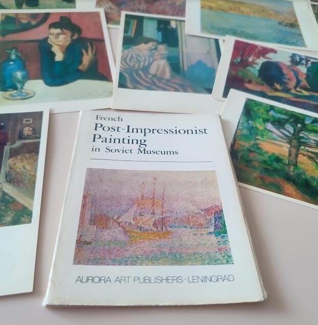 Набор открыток French Post-Impressionisist Paintining in Soviet Museums/Французская постимпрессионистская живопись в Советских музеях. 16 шт. 1982 г.