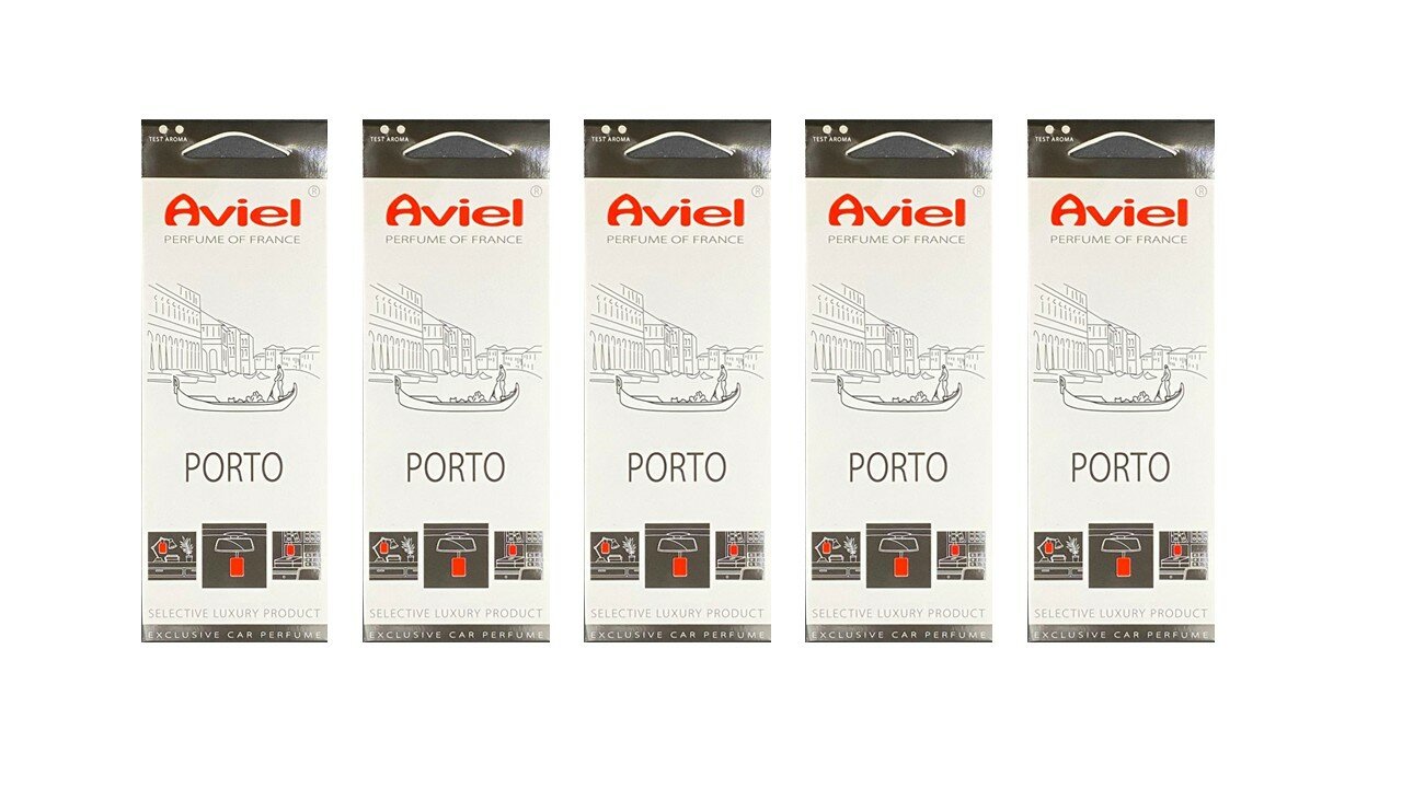 Картонный ароматизатор AVIEL "PORTO" 5 штук.