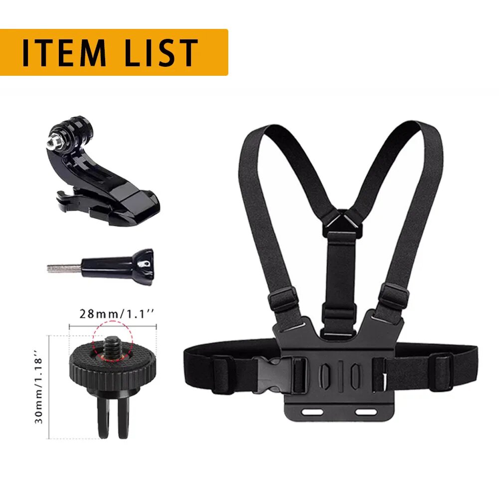 Ремень на грудь для GoPro, Insta360, DJI, Chest Strap