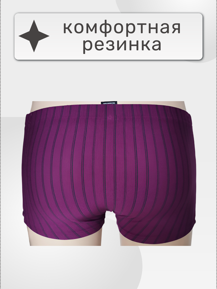 Трусы Skiny Smooth Stripes Men, размер XL, violet/black — фото 1