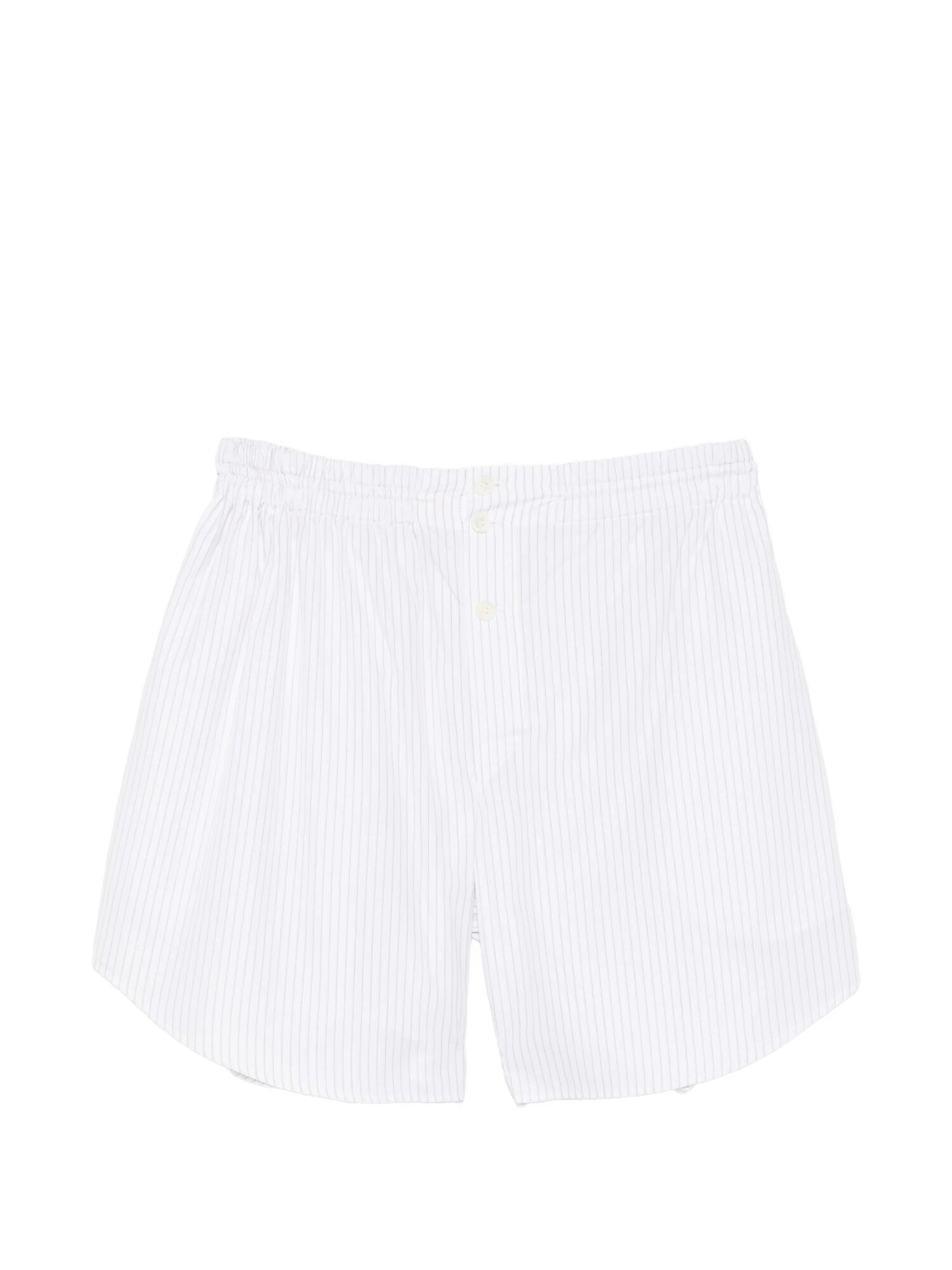 Шорты Pinstripe-pattern curved-hem shorts