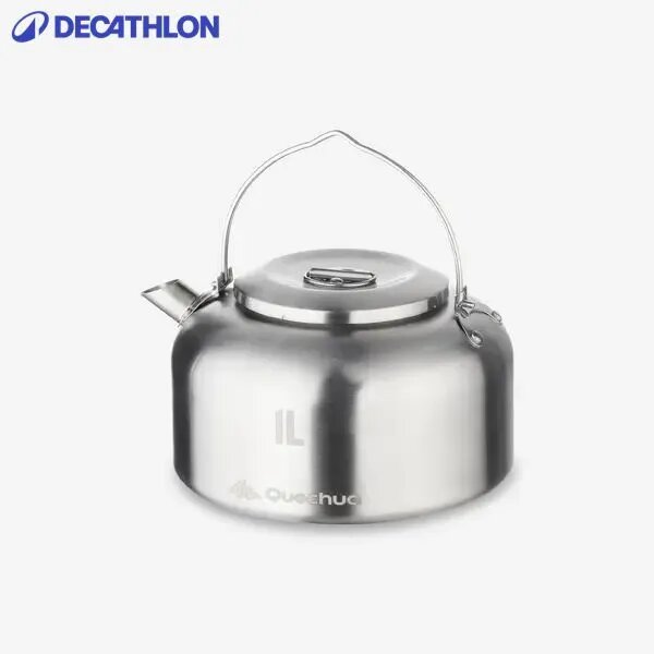 DECATHLON Декатлон Нержавеющий чайник для кемпинга - 1 литр MH500