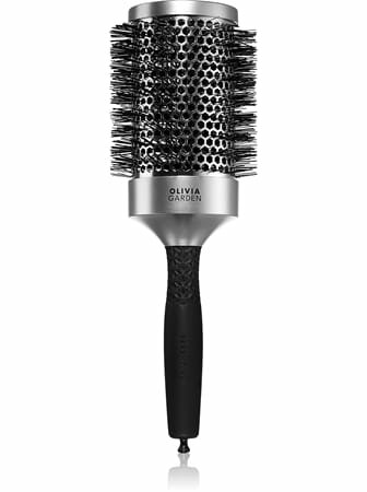 Расческа Olivia Garden Blowout Classic Silver, серебристый, средняя 65 мм