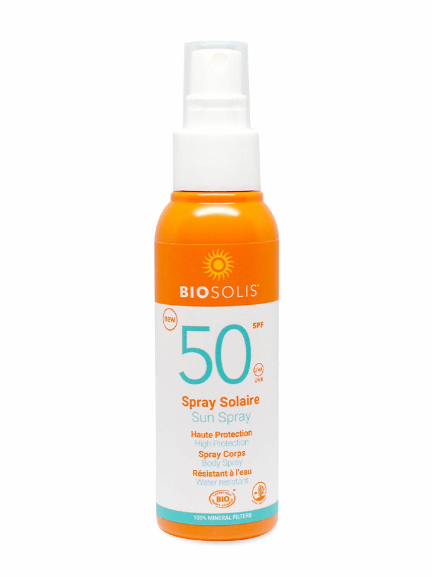 BIOSOLIS, Натуральный солнцезащитный спрей SPF50, 100 мл