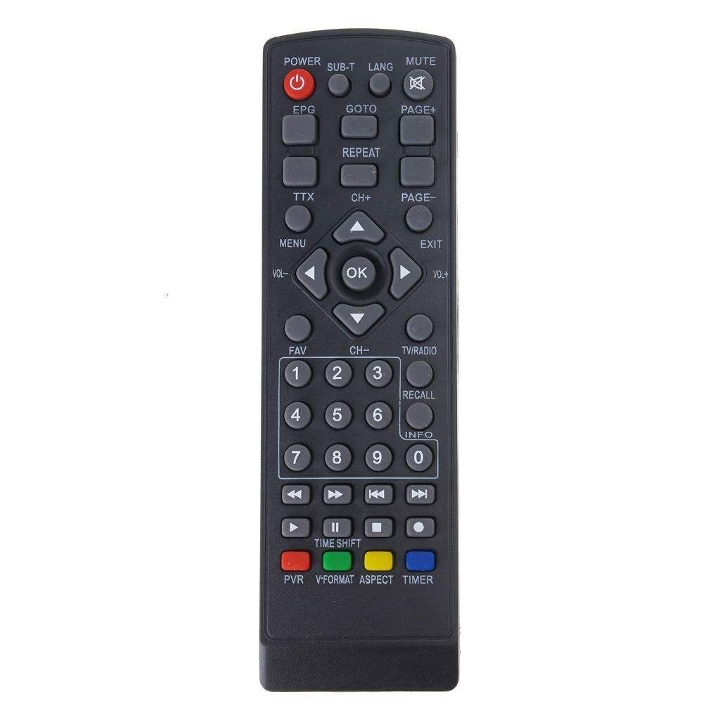 Пульт дистанционного управления для DVB-T2, Черный