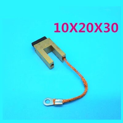 Угольная щетка 10x20x30 для стабилизаторов Регулятор напряжения Все из меди Графитово-угольная щетка с проволокой