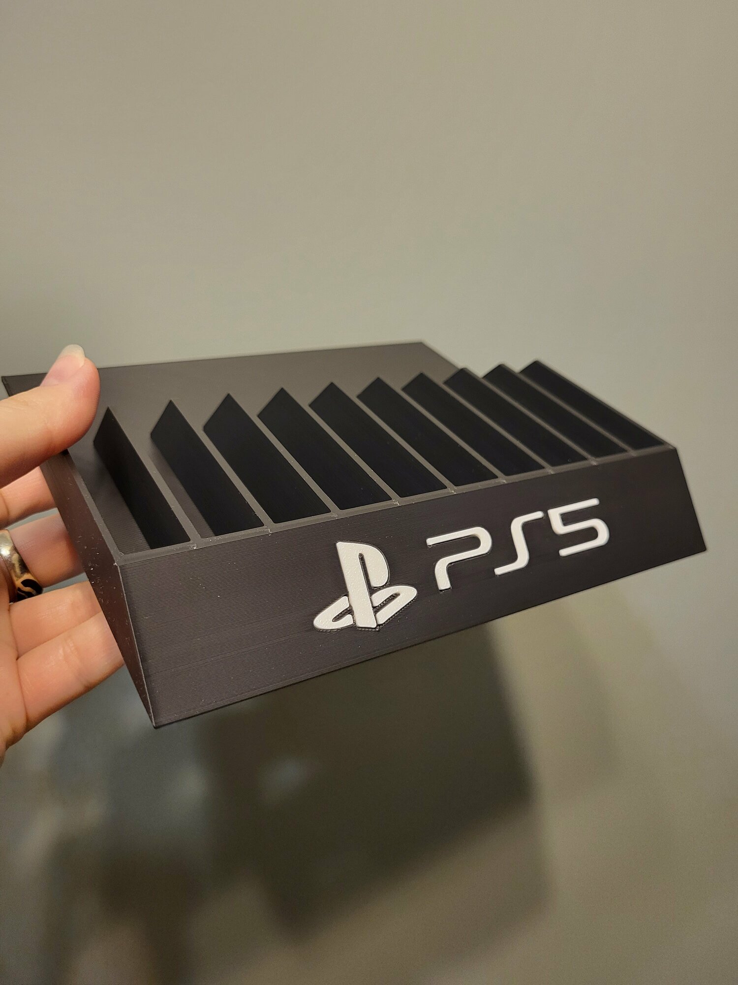 Подставка для PlayStation PS5, для 10 картриджей, пластик, черная