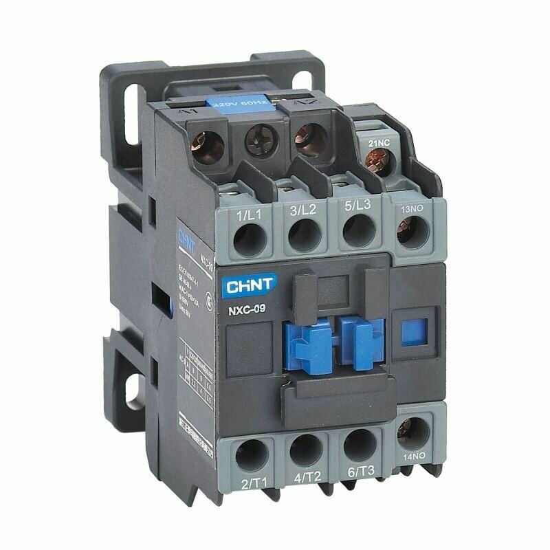 Контактор модульный CHINT NXC-09 9А катушка 220 В AC 1НО+1НЗ AC-3 R