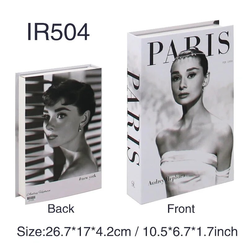 Декоративная книга Paris Audrey Hepburn, IR504