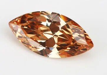 Бусины кубический цирконий Champagne 3x6mm 10шт