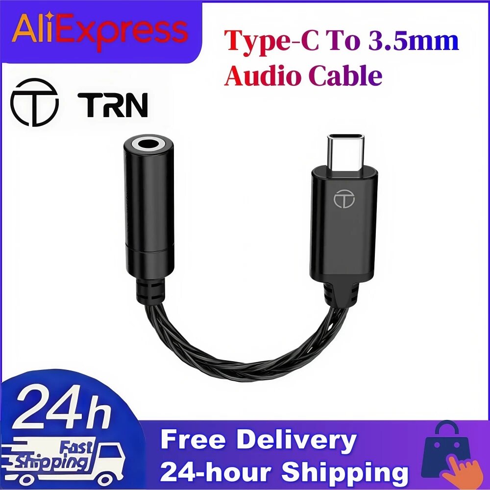 WGZBLON Адаптер TRN TE DAC AMP Type-C на 3,5 мм