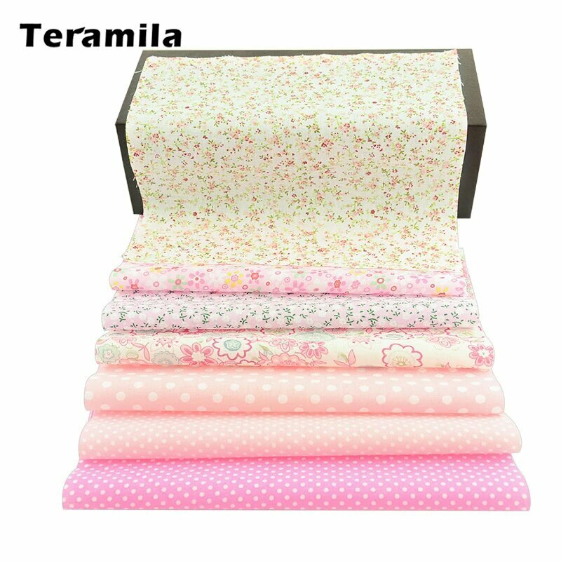 Teramila ткань хлопковая 20x25см, розовый, PWBZ-306