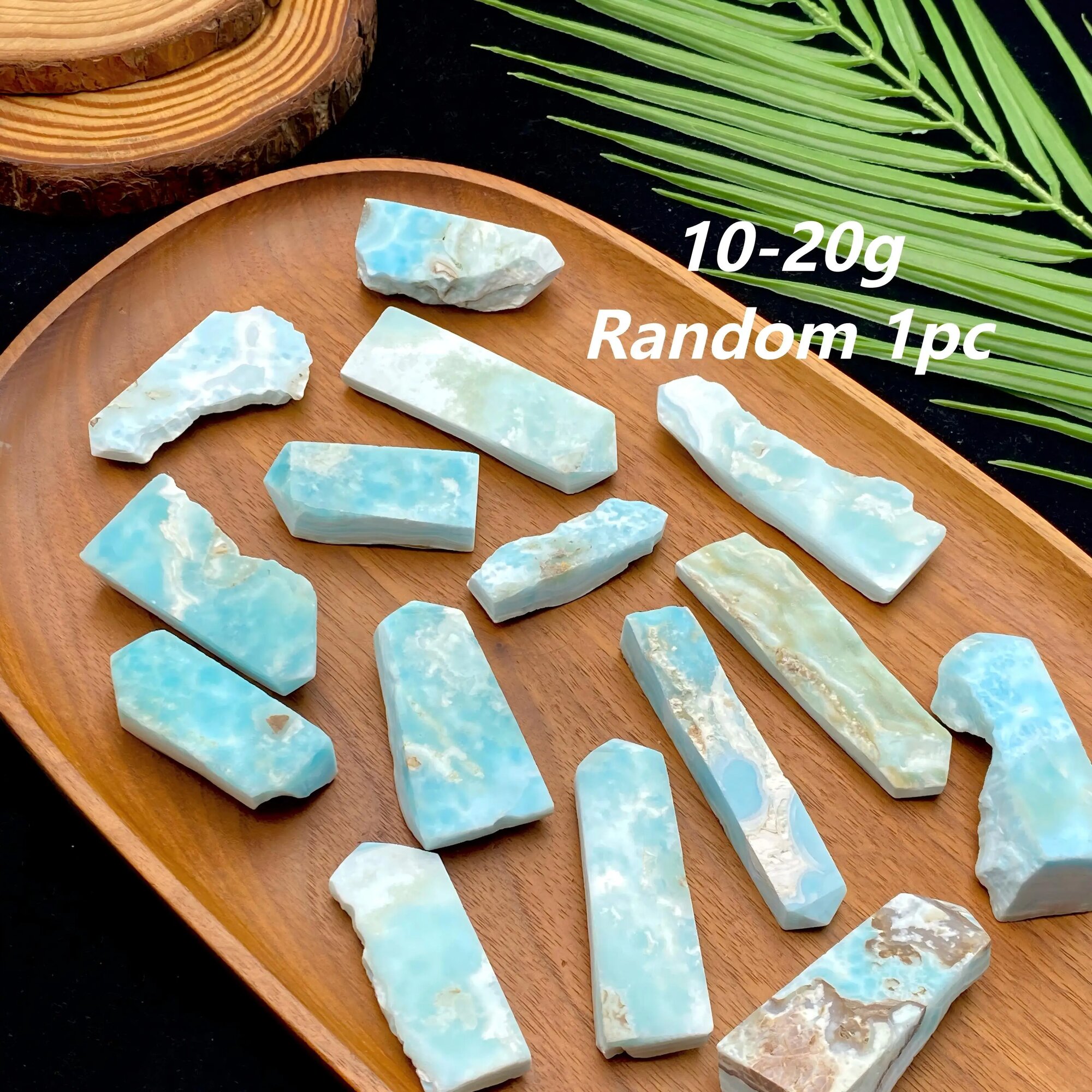Хрустальная палочка из синего гемиморфита 10-20g