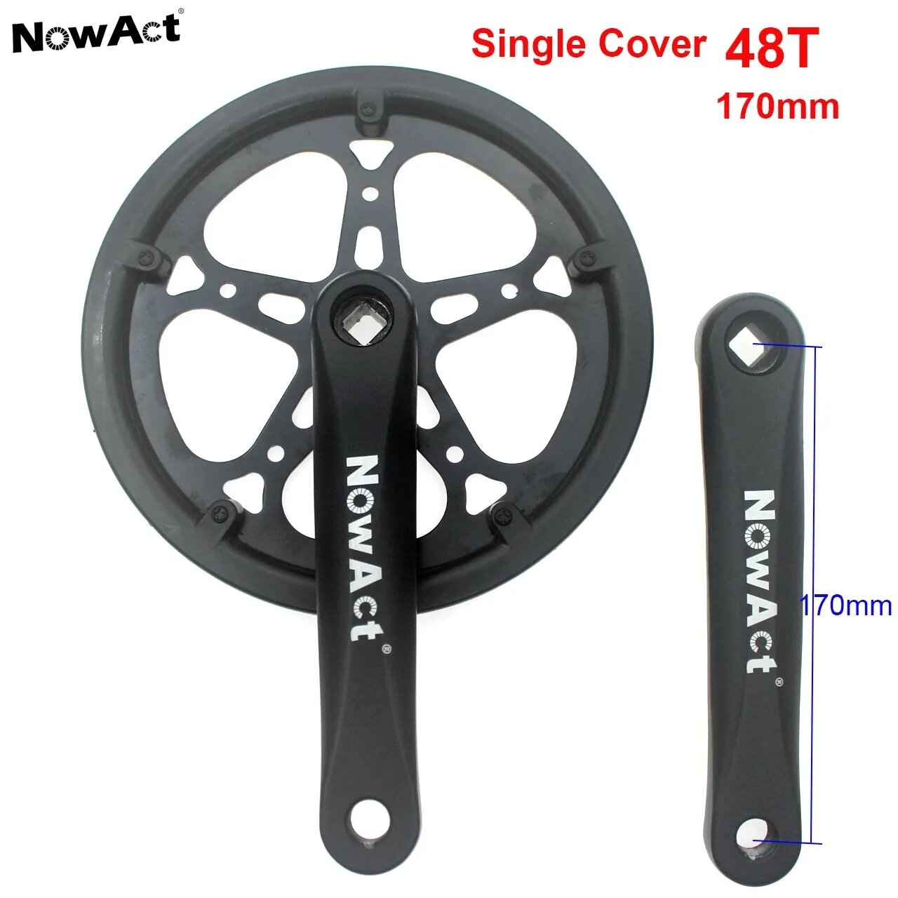 NowAct Шатуны для велосипеда 48T/52T/42T