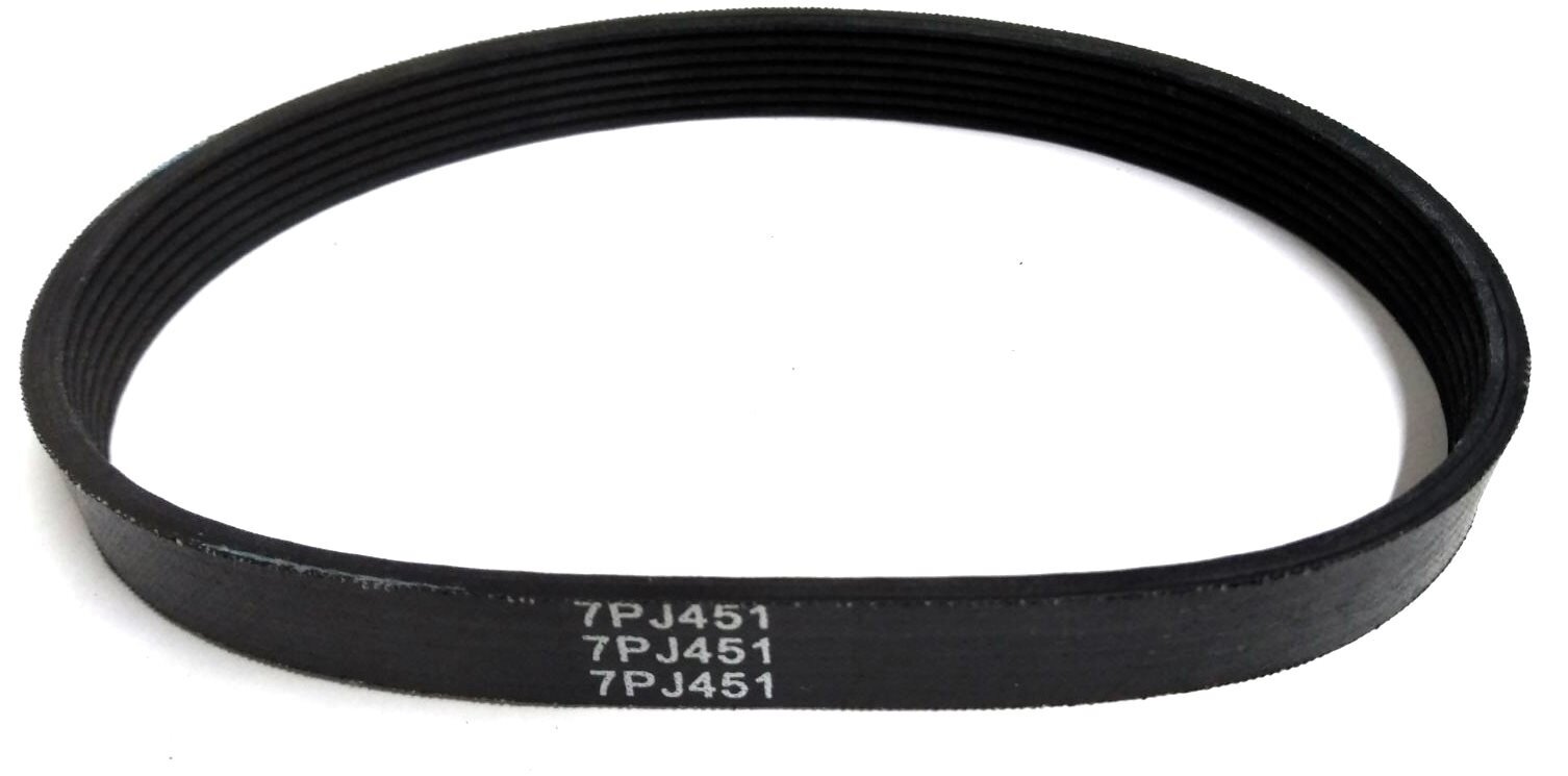 Ремень 7PJ 451 для газонокосилки PATRIOT PT2043E, DDE LME4318, CARVER LME-1840, AL-KO 474258, ЗУБР ЗГКЭ-42-1800, MTD, CUB CADET, YARD-MAN и пр. (7 ручейков, 16 мм)
