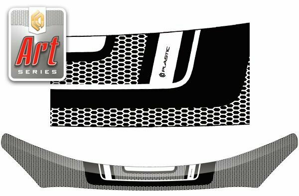 Дефлектор капота для Toyota Ipsum 2001-2003 Серия Art черная