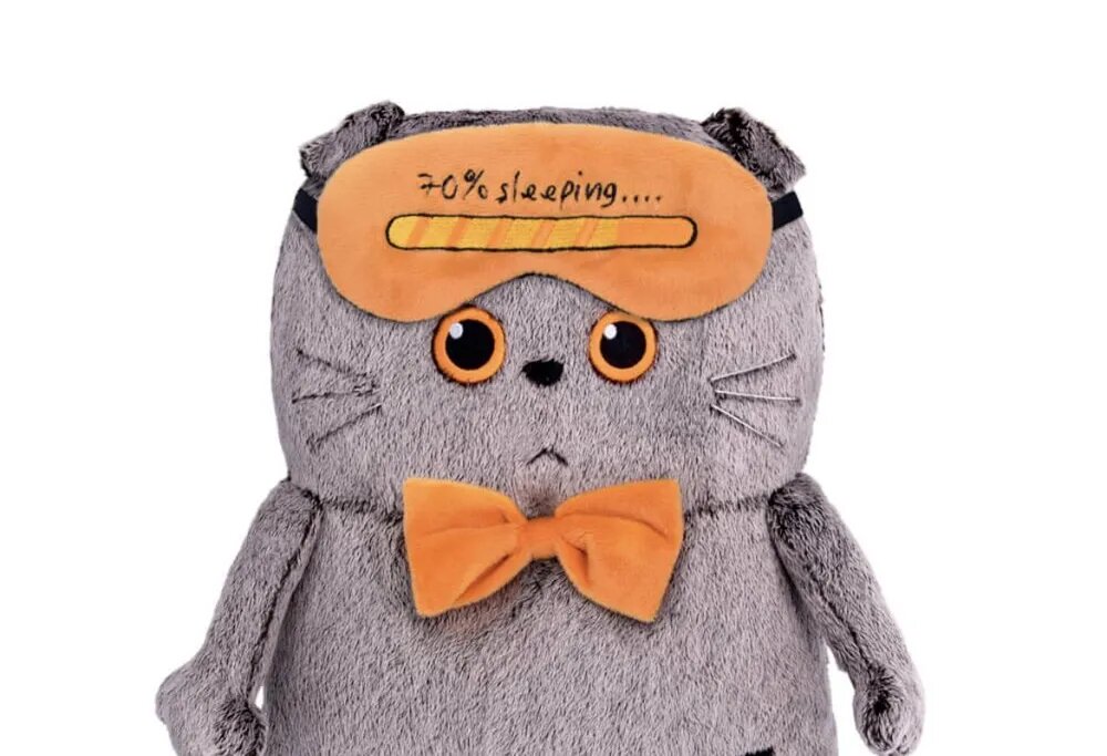 Кот Басик в тельняшке и берете 25 см (Budibasa)