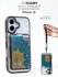 Чехол на iPhone 16 О'Кейси, с рисунком, защита камеры, magsafe, черный