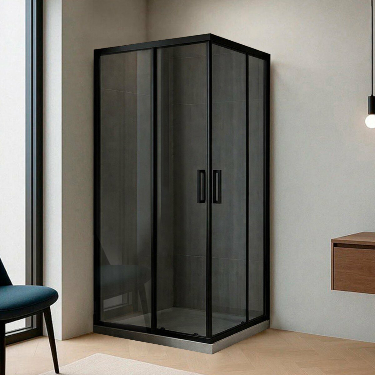 Душевой уголок Royal Bath HPD 105х100 RB1105HPD-G-BL