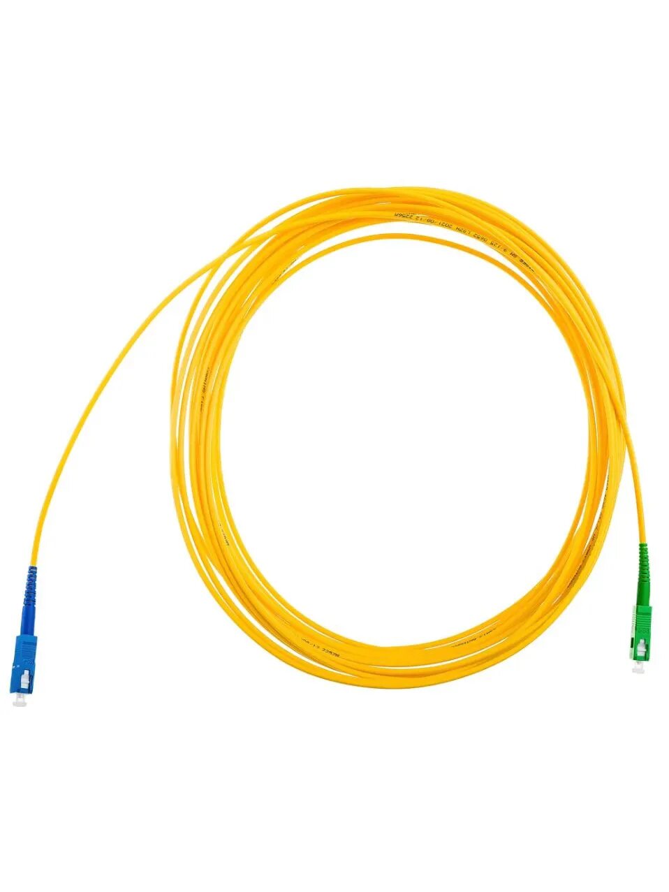 Патч-корд волоконно-оптический TopLAN PC-TOP-652-SC/U-SC/A-10 симплексный, SC/UPC-SC/APC, SM 9/125, 10 м, LSZH