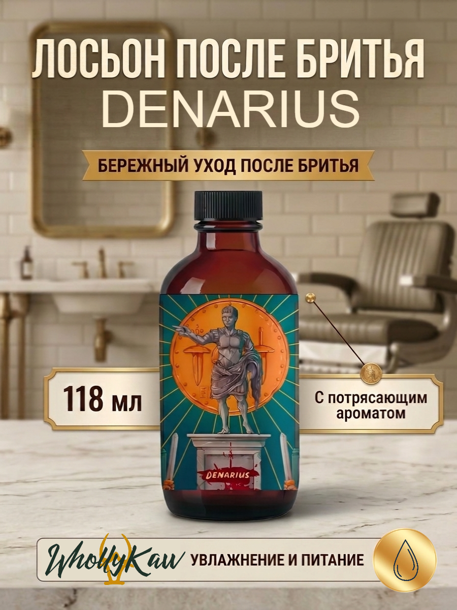 Лосьон после бритья Wholly Kaw Denarius Aftershave Splash, 118 мл