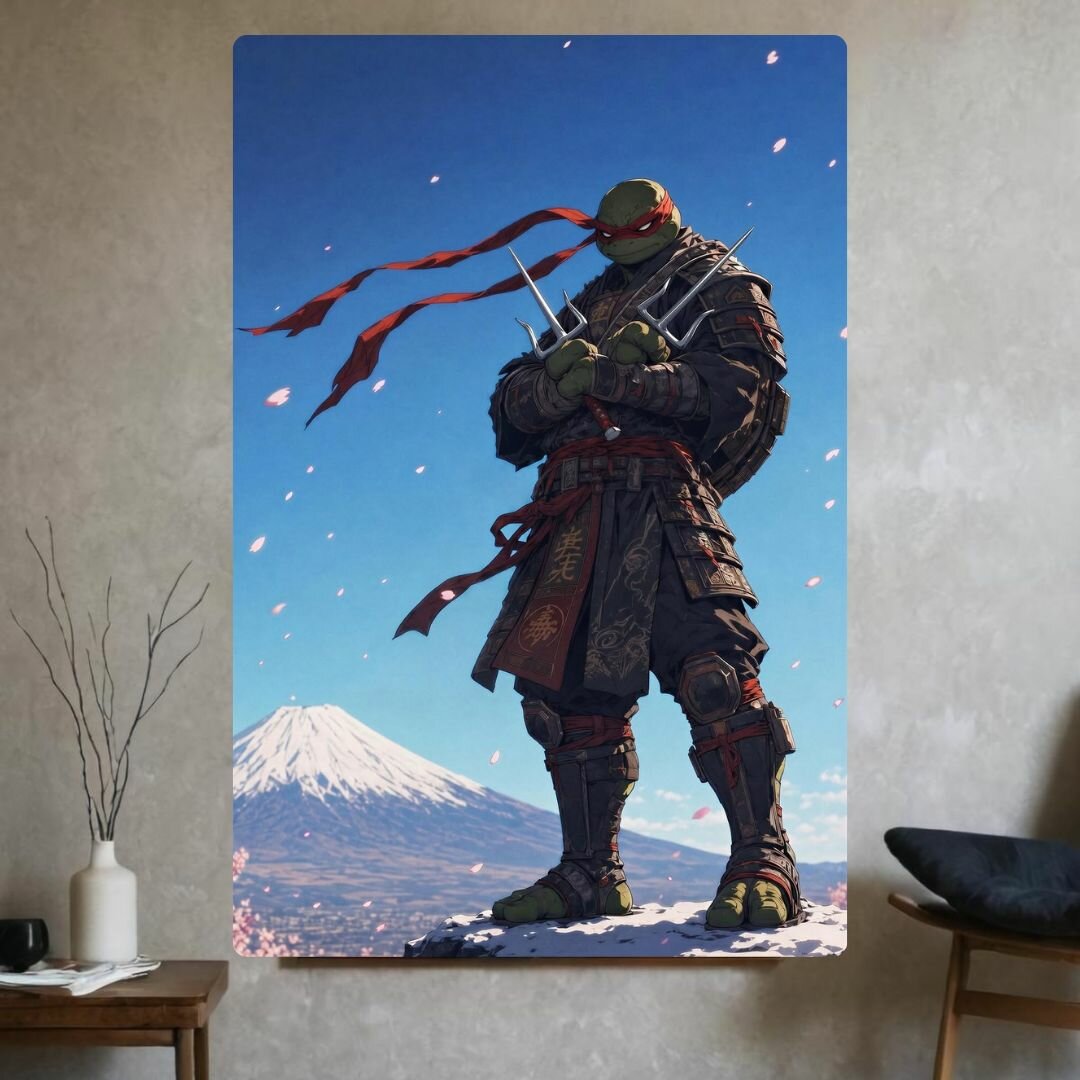 Картина на металле (Черепашки-Ниндзя) 20*30 см