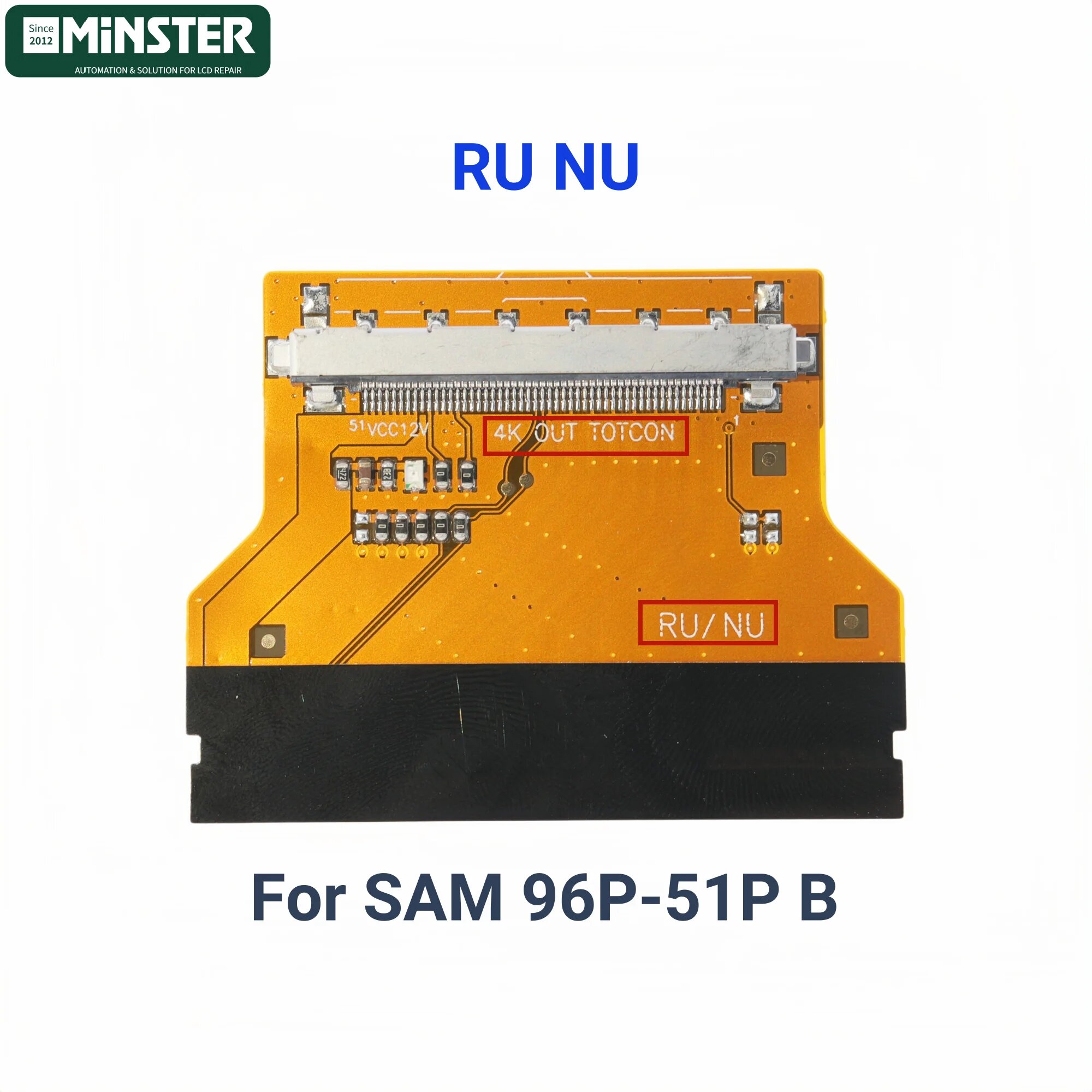 Адаптер LVDS 96Pin-51Pin для Samsung 4K LCD LED телевизоров 96-51B
