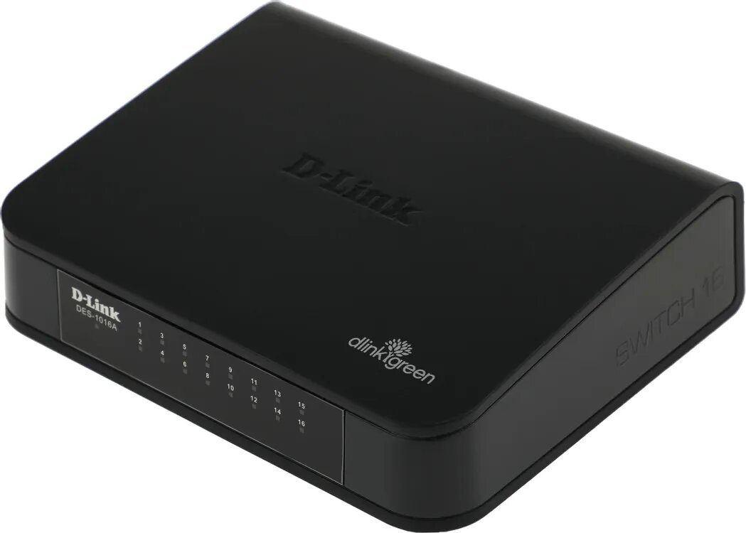 Коммутатор D-Link DES-1016A/E2A, неуправляемый