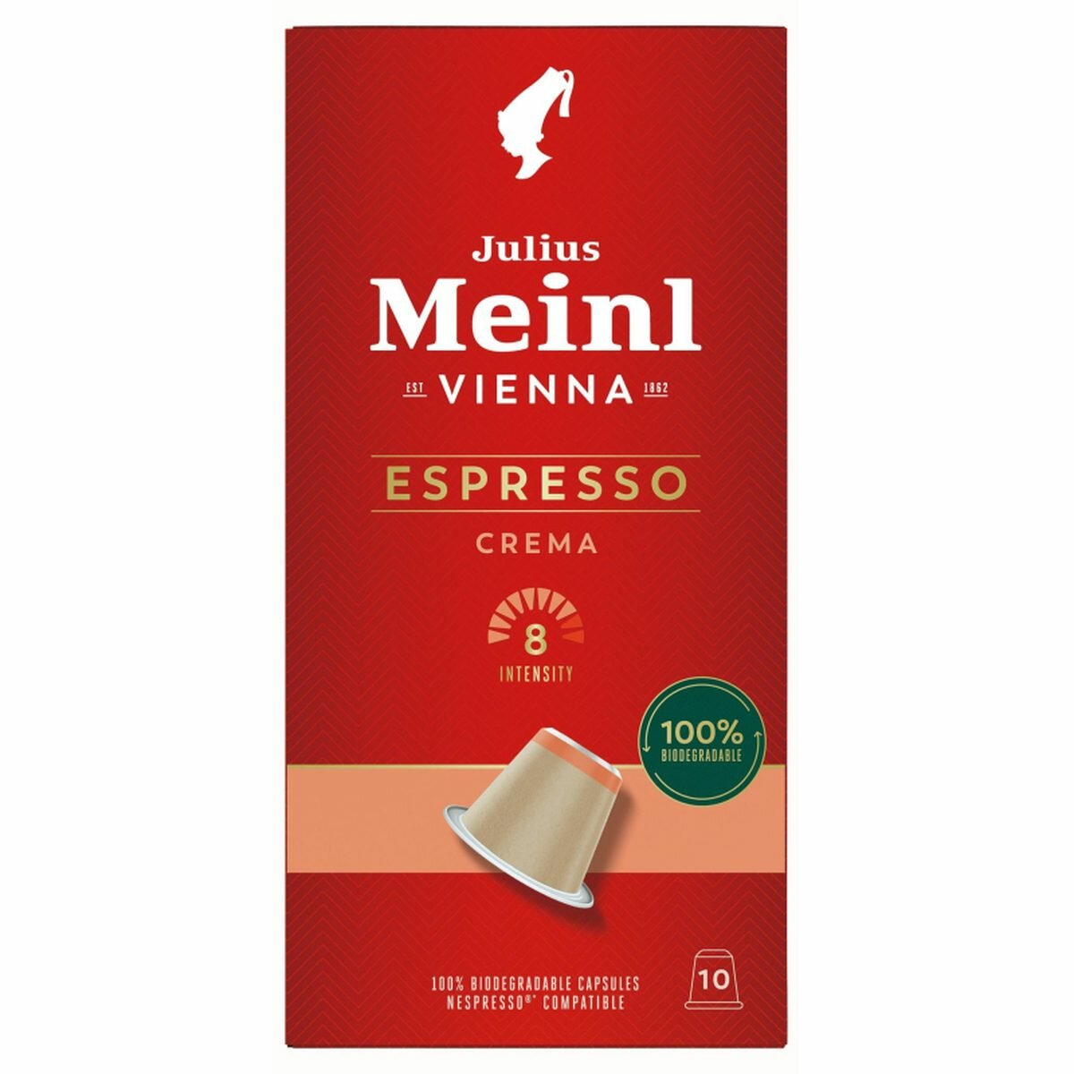 Кофе в капсулах для кофемашин Julius Meinl Espresso Crema Bio (10шт. в упаковке), 10 уп.