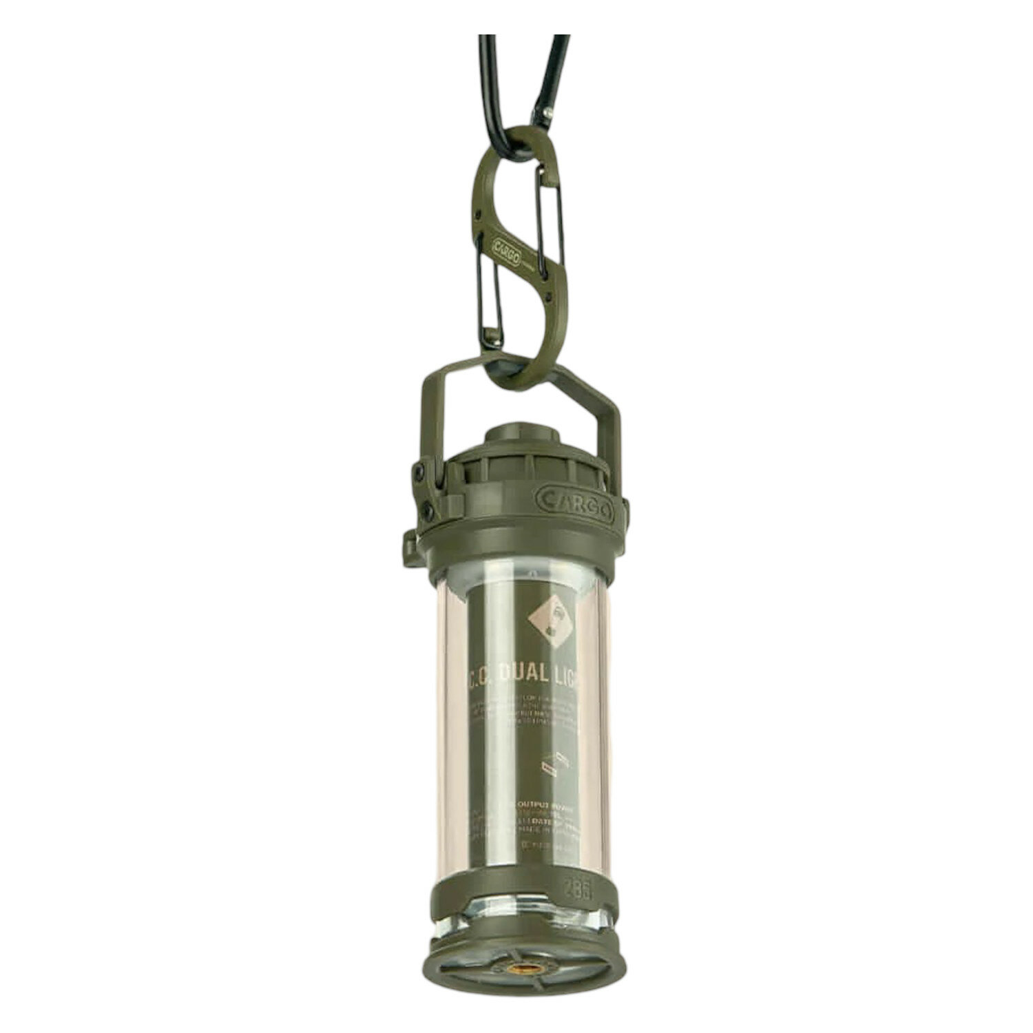 Фонарь кемпинговый Cargo Container Dual Light Mini khaki с двойным светом, прозрачный, для кемпинга
