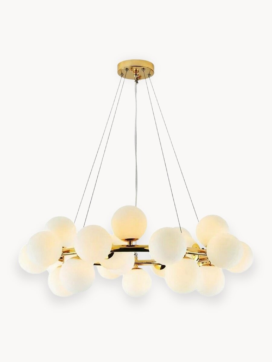 Люстра подвесная, 25 шаров, цоколь G9.