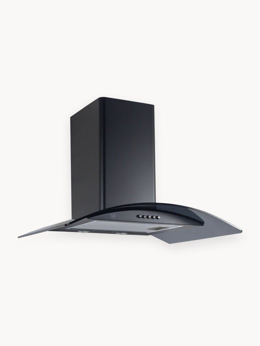 Кухонная вытяжка MBS RUTA 150 GLASS BLACK/50 см/производительность 800м3/ч, низкий уровень шума.