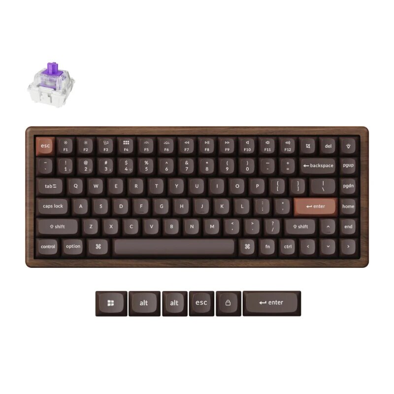 Keychron K2 HE Wooden Mechanical Keyboard