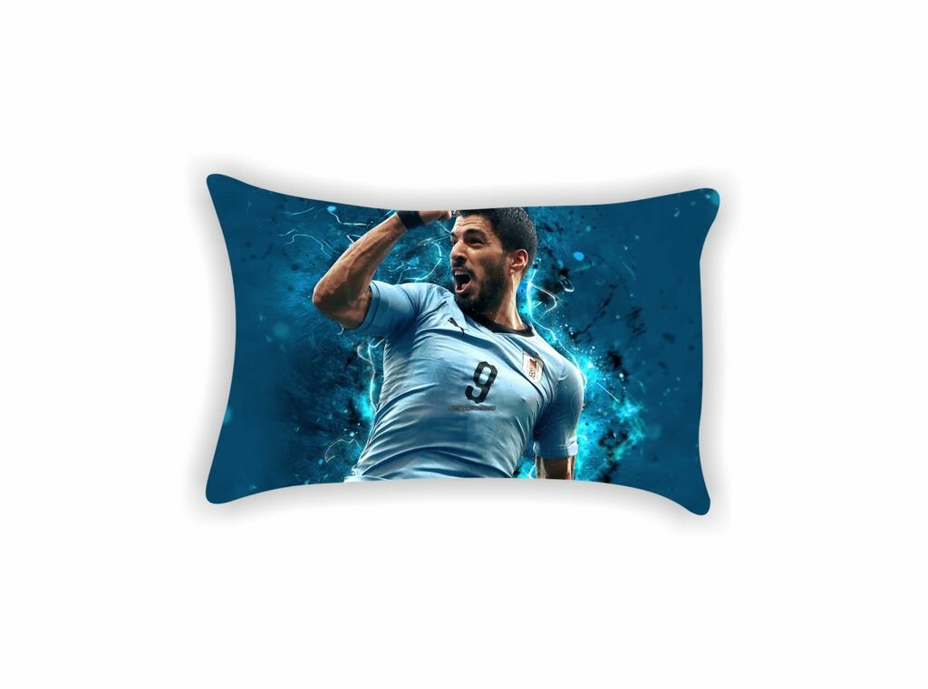 Подушка Луис Альберто Суарес Диас, Luis Alberto Suarez Diaz №27, картинка с двух сторон