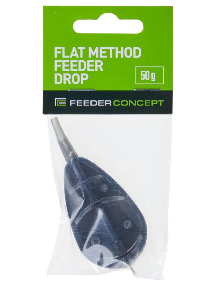 Флэт кормушка для рыбалки FEEDER CONCEPT FLAT METHOD DROP 50 — фото 1