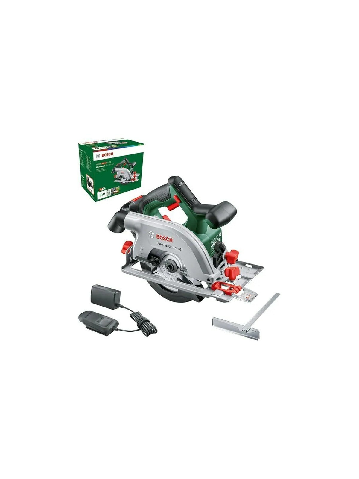 Дисковая пила Bosch Home and Garden UniversalCirc 18V-53, Акк 18В 2,5 Ач + AL 18V-20 (06033B1402)
