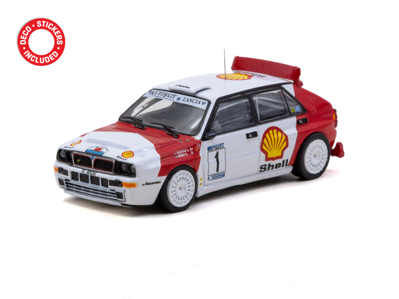 Коллекционная машинка Tarmac Works 1:64 Lancia Delta HF Integrale Mog rt-Salg Rallye 1993 Winner