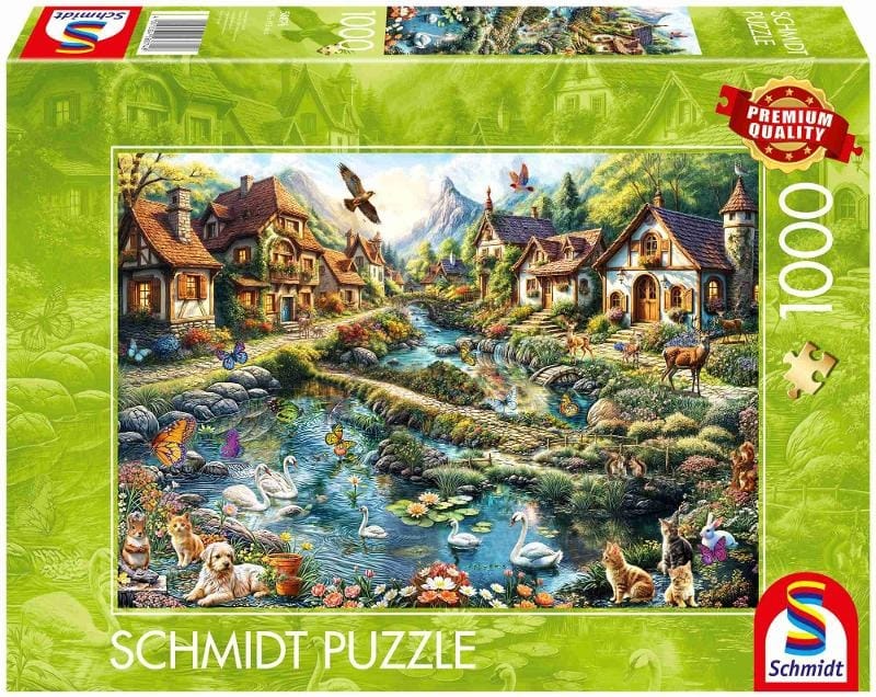 Пазл Schmidt Spiele "Деревня на краю леса", 1000 элементов