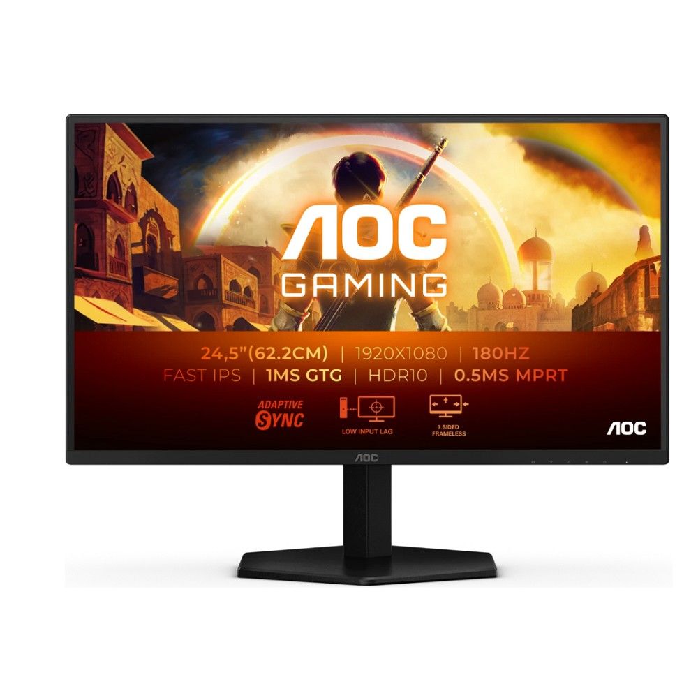 AOC 24,5" Монитор 25G42E (25G42E), IPS, 1920x1080, 180 Гц, черный