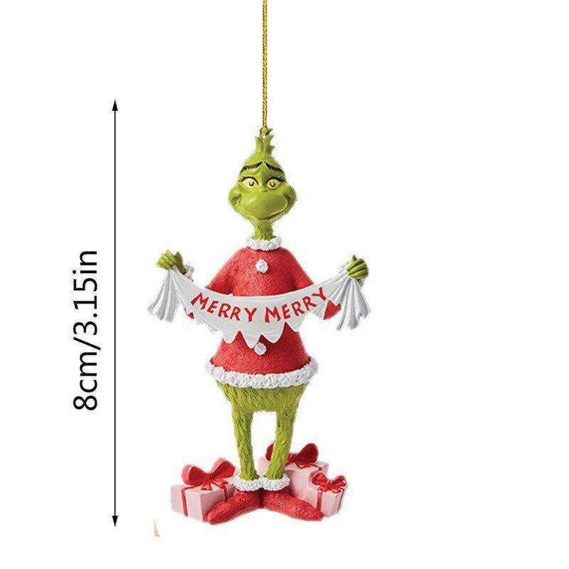 Декор для автомобиля и елки how the grinch stole christmas с акриловой подвеской стиль м