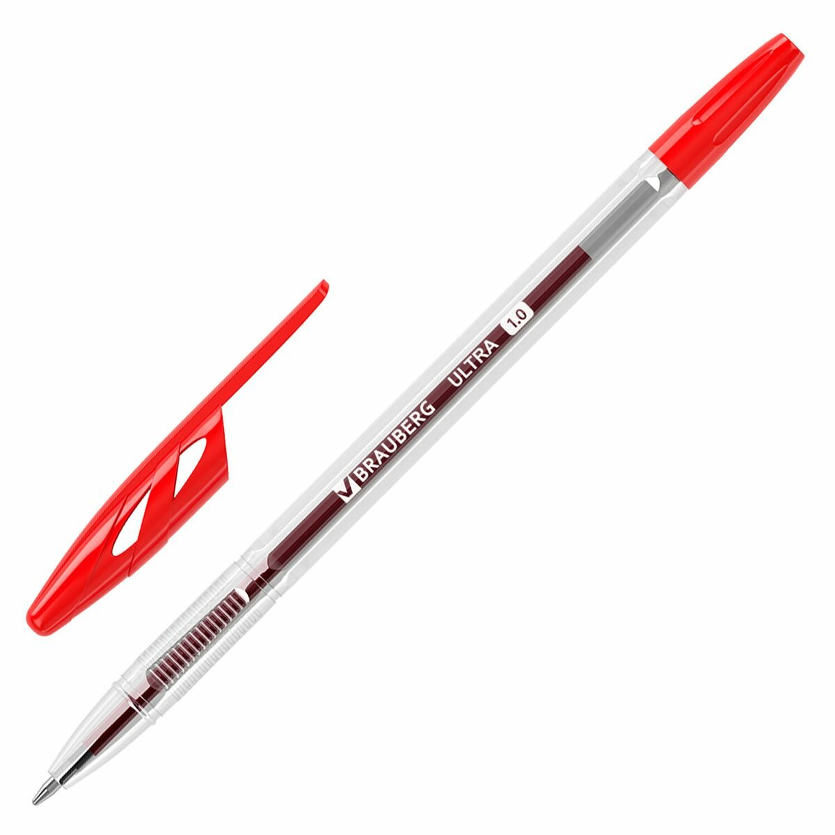 Ручка шариковая Brauberg Ultra (0.5мм, красная) (143560), 50шт.