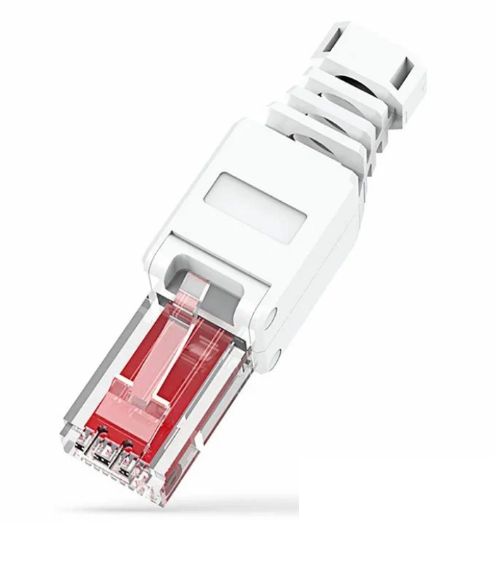Разъем RJ45 CAT6, не требующий инструментов, модульный разъем, без обжимного инструмента, многоразовые заглушки для Ethernet-кабеля 23AWG - 26AWG