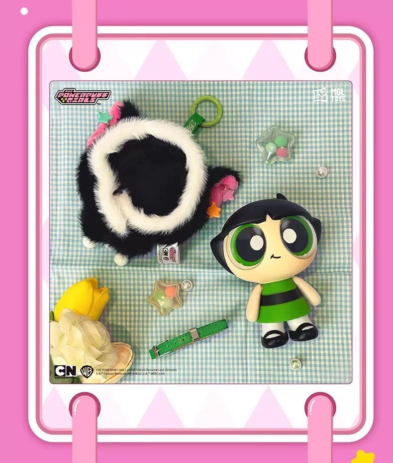 Powerpuff Girls Ключница Бабблз в слепой коробке, нераспакованная сумка, игрушка 100-120 символов