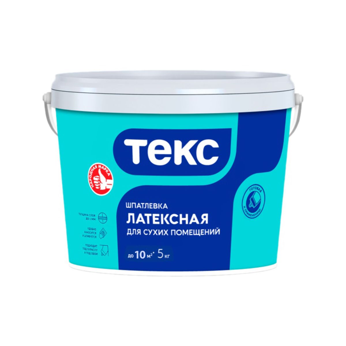 Шпатлевка латексная для сухих помещений текс 5 кг