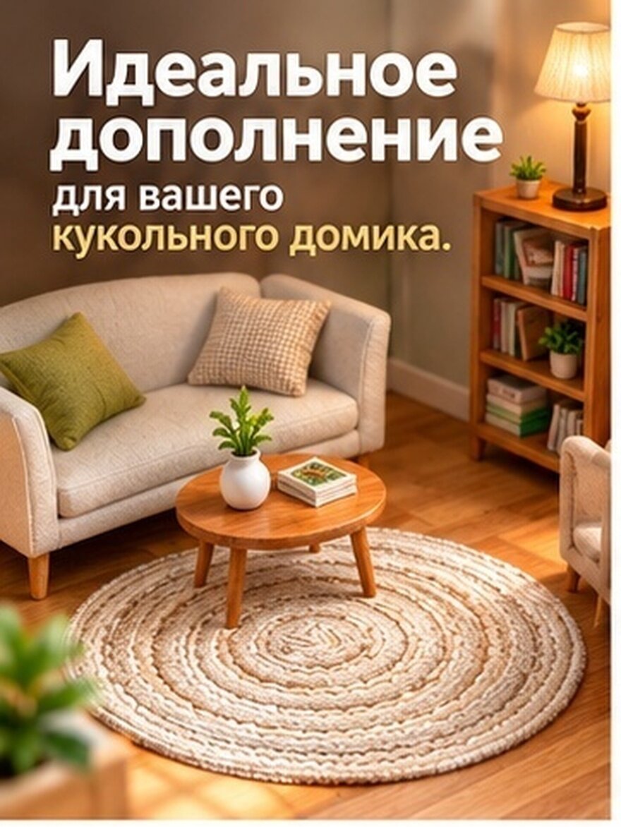 Коври Для Кукольного Домика 4 Штуки Миниатюрные Ковры Игровой Аксессуар 30.00X22.50X0.01Cm