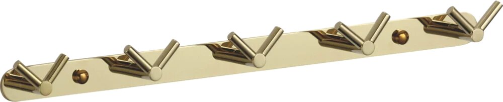 Крючок Savol S-007225B латунный, золотой, вешалка для полотенец в ванную, на шурупах