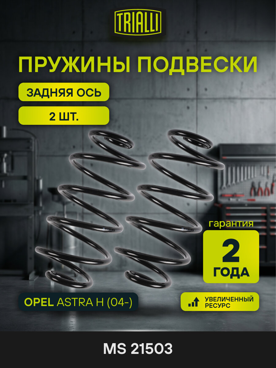 Пружины подвески для Opel Astra H (04-) хетчбэк задн. 2 шт. TRIALLI MS 21503