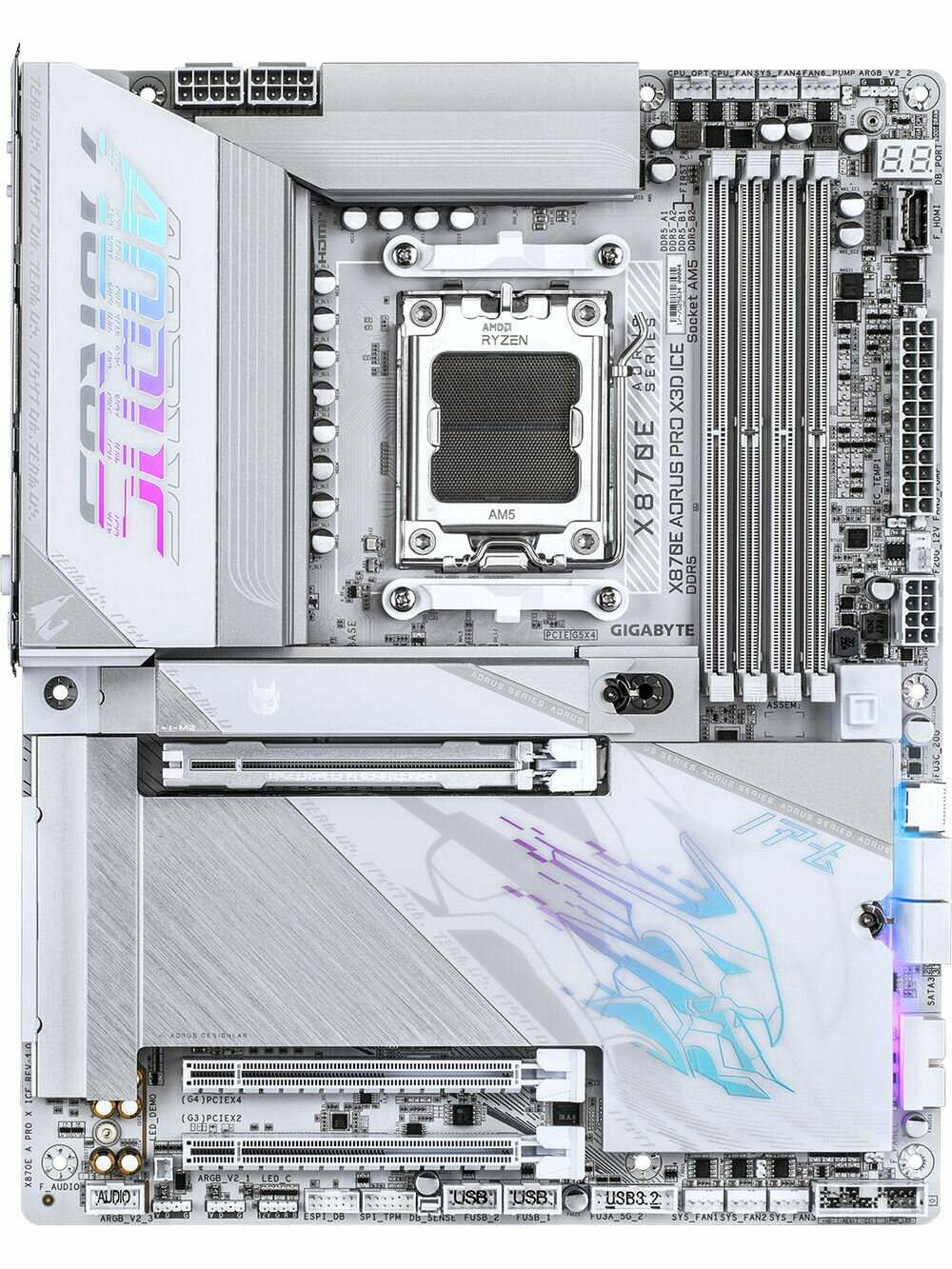 Материнская плата GIGABYTE X870E A Pro X Ice